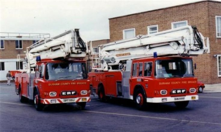 Fire Engines Photos - Two ERF ALPs at Durham Fire HQ