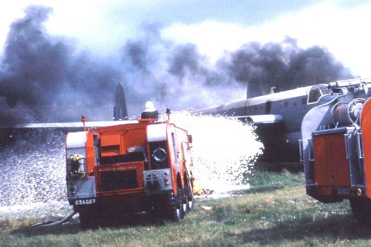 Fire Engines Photos - RAF Alvis Mk6 RAF Benson in action