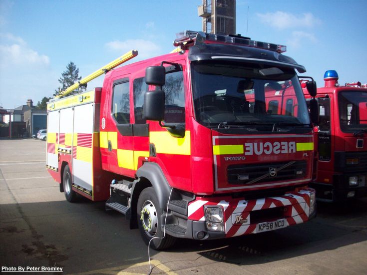 Fire Engines Photos - Suffolk Stowmarket Volvo Fire engine