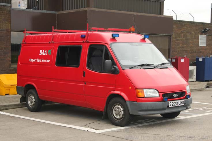 Fire Engines Photos - Edinburgh Airport Ford Transit Van