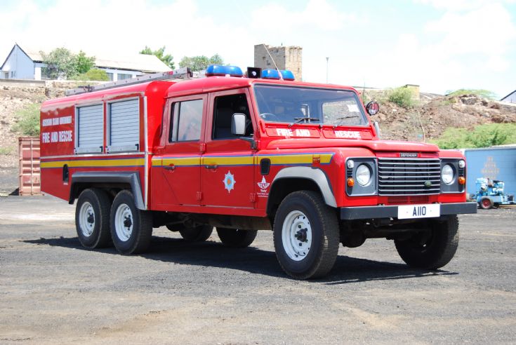 Ascension Island Fire and Rescue Land Rover