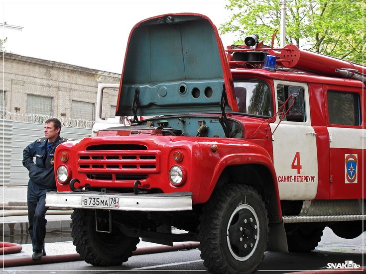 Zil-130 Fire engine St Petersburg Russia
