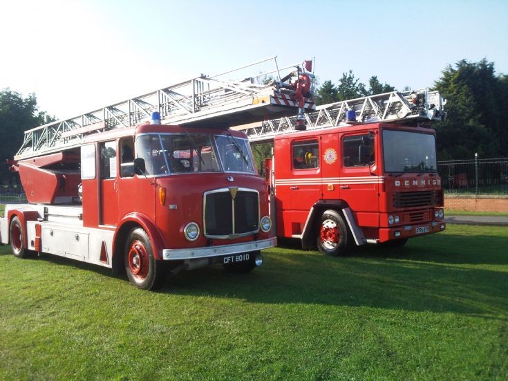 Fire Engines Photos - Turntable ladders AEC and Dennis