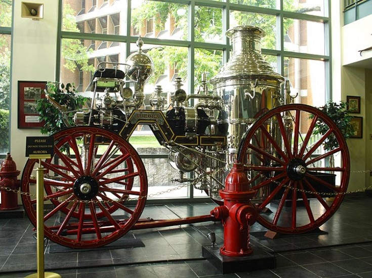 Fire Engines Photos - 1879 Silsby steam pumper