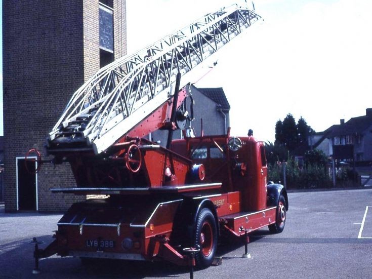 Fire Engines Photos - Turntable ladder Weston Super Mare