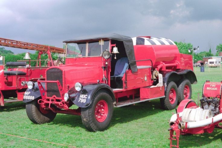 Fire Engines Photos - War Time fire engine Teesside 1984.