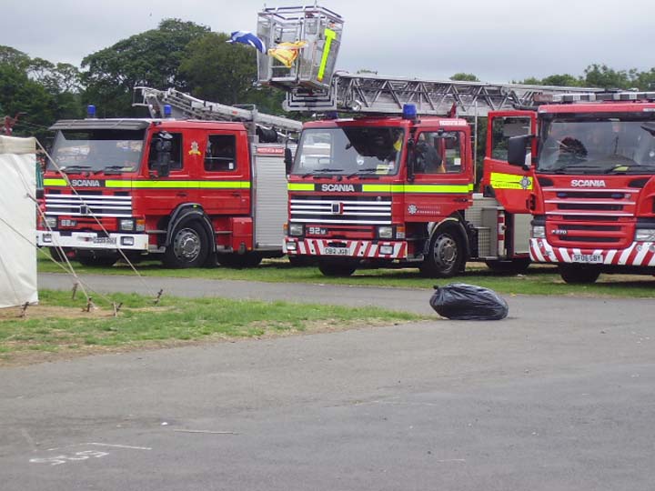 Fire Engines Photos - Strathclyde Scania Line Up