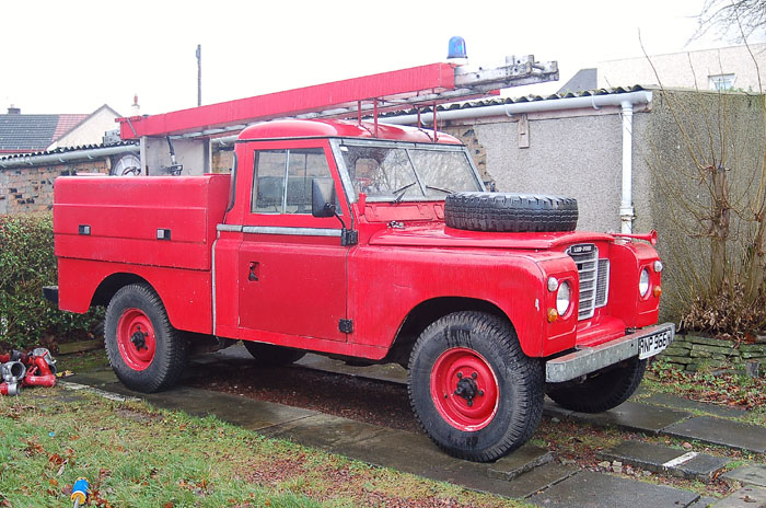 Fire Engines Photos - Land Rover Fire Engine