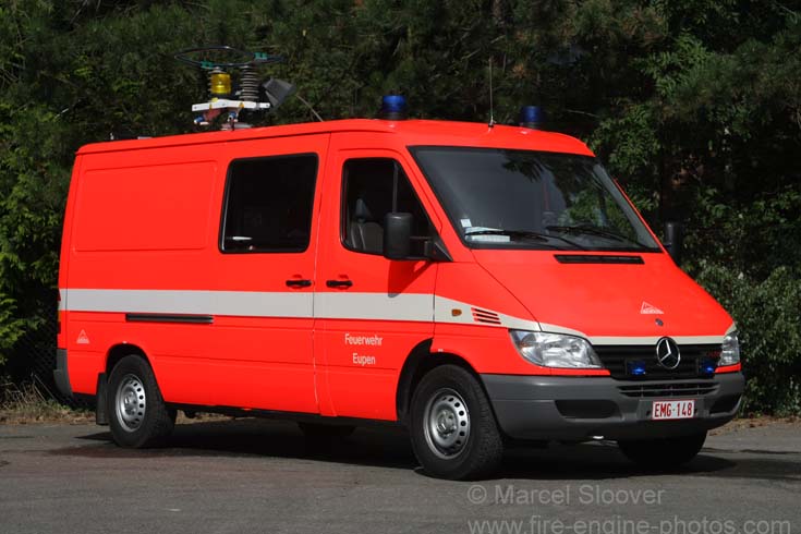 Fire Engines Photos - Feuerwehr Eupen Mercedes Rescue unit