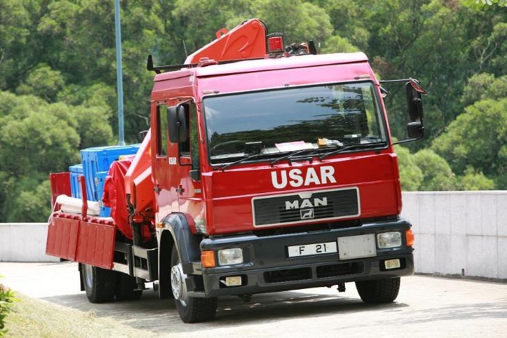 Fire Engines Photos - Hong Kong Fire Services USAR tender