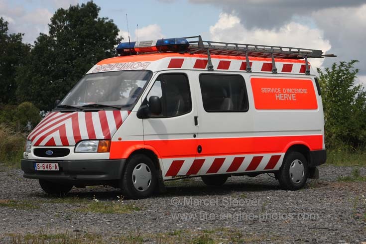 Fire Engines Photos - Pompier Herve Ford Transit