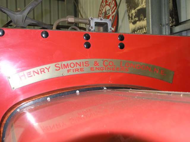 Fire Engines Photos - Commercar Fire Engine by Henry Simonis & Co London