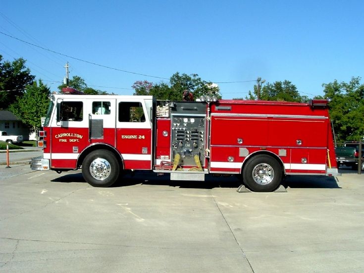 Fire Engines Photos - photo of Carrollton Fire Department Engine 24