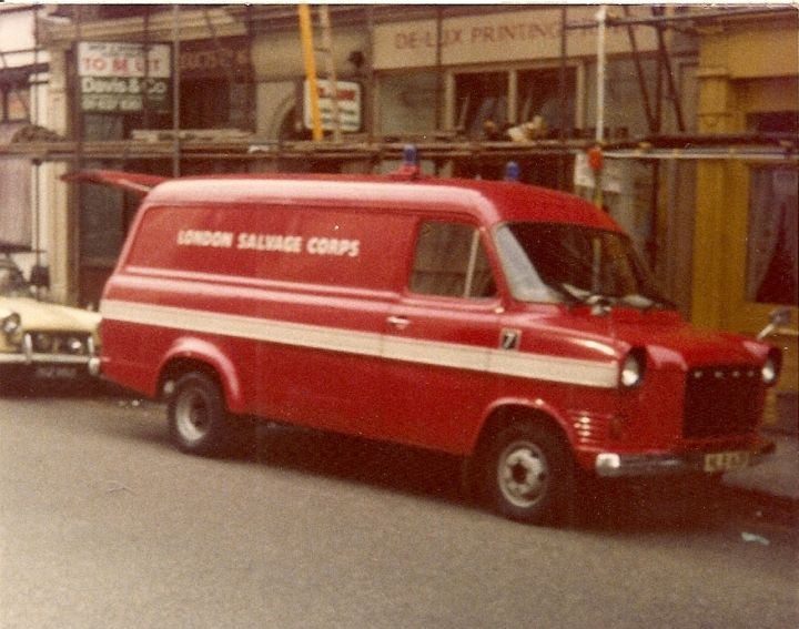 Fire Engines Photos - Ford Transit London Salvage Corps