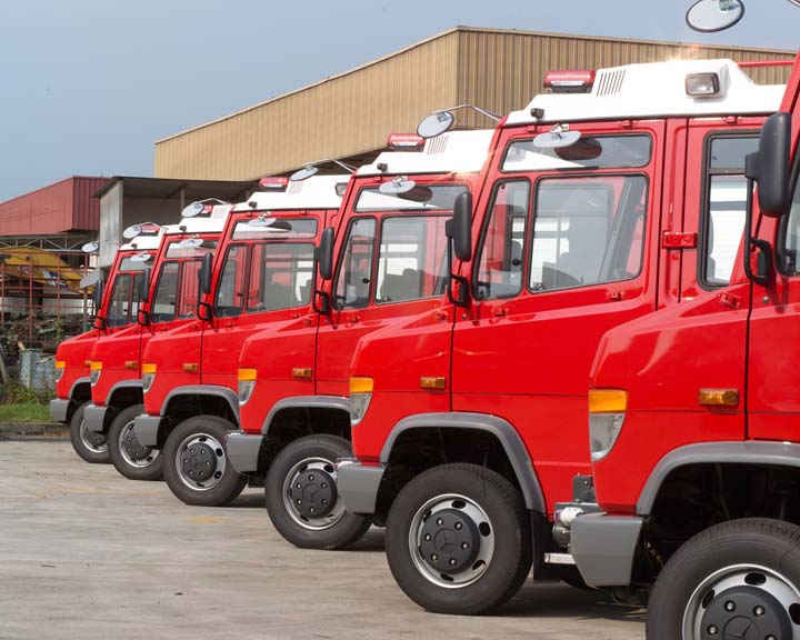 Fire Engines Photos - Light Rescue Tender line-up Hong Kong