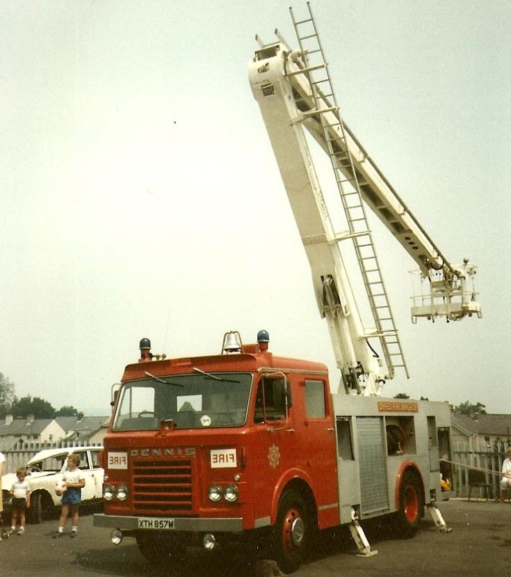 Fire Engines Photos - Dennis F108 Simon PHP 50' Dyfed XTH 857M