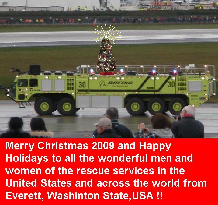 Fire Engines Photos - Merry Christmas To All REscue Men and Women