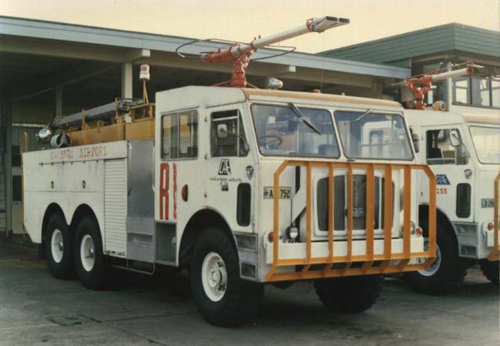 Fire Engines Photos - Thornycroft Crashtender with Godiva Pump at Fiji