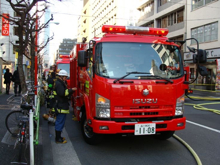 Tokyo Fire Department on scene of Alarm 5