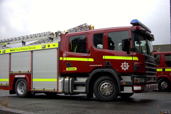 Fire Engines Photos - Kent Fire and Rescue Service Scania PRL