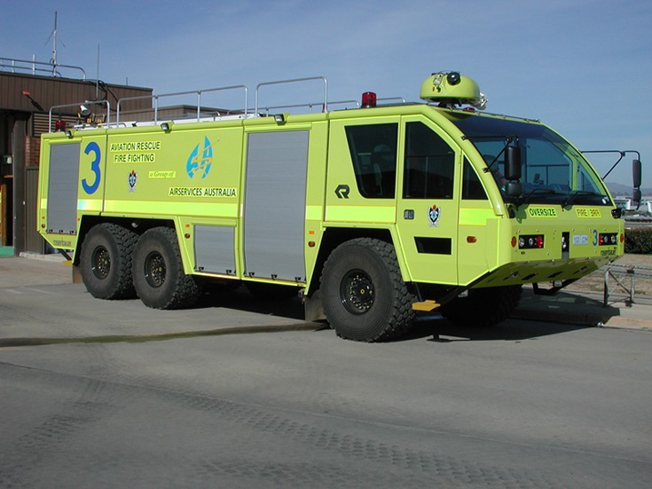 Fire Engines Photos - ASA ARFF Rosenbauer Panther, Canberra ACT