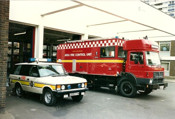 Fire Engines Photos - Control Units Stratford London Fire Brigade