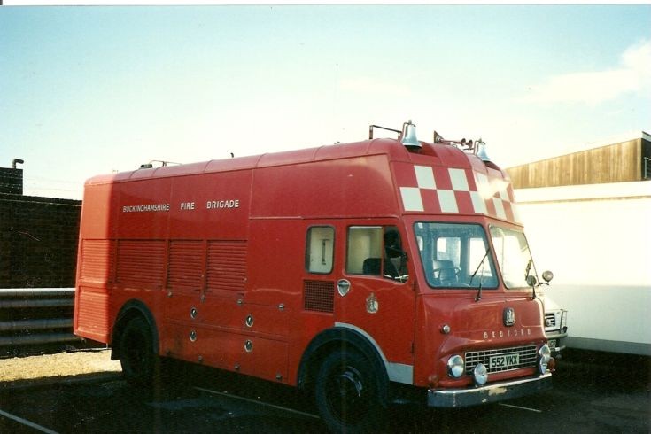 Fire Engines Photos - Bedford TK/HCB-Angus CU Bucks 552 VKX
