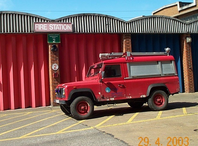 1987 Land Rover 110 Fire in 2003