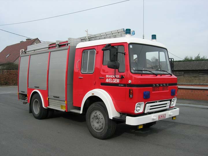 Fire brigade Avelgem Belgium Dodge