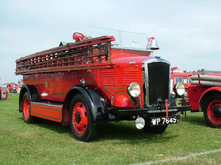 Fire Engines Photos - Old Dennis Ace at Stockton Fire Engine Rally