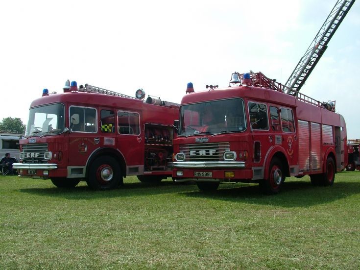 Fire Engines Photos - Two ERF at Stockton Fire Engine Rally