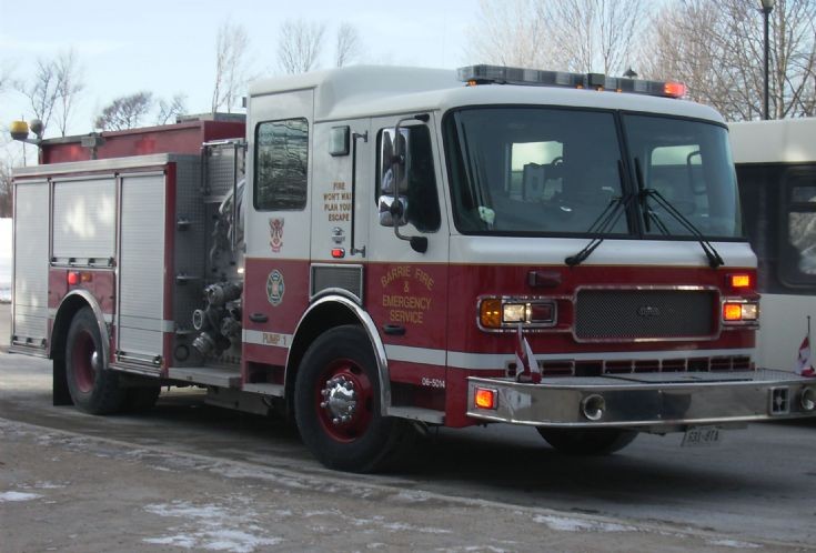 Fire Engines Photos - Barrie Fire Services Pump 1
