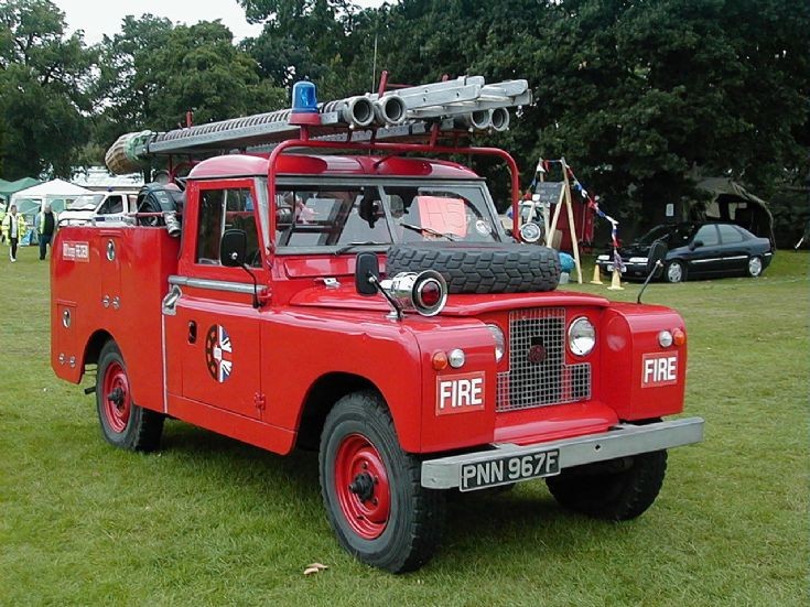 Land Rover at Fire Show in Derby