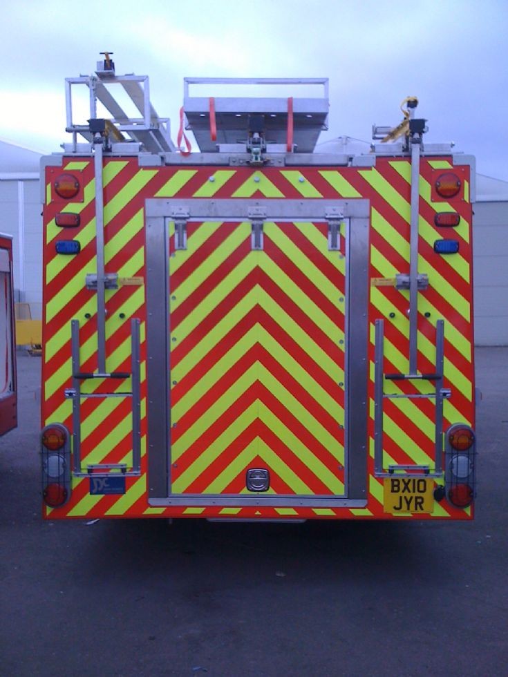 Rear of WMFRS Volvo FLL