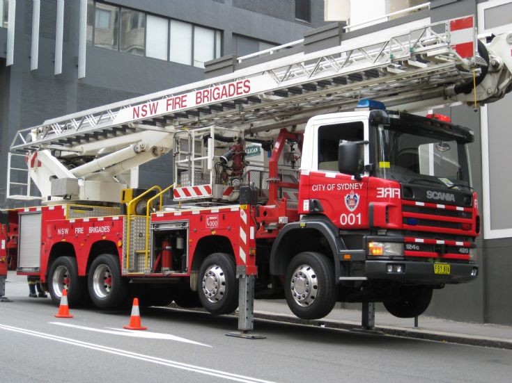 Fire Engines Photos - Scania Bronto Ladder Platform Sydney