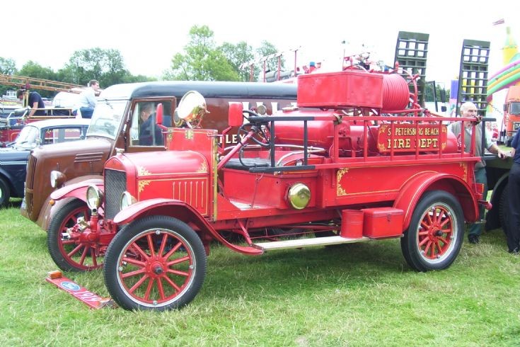 Fire Engines Photos - 1919 Model T Ford Fire Engine.