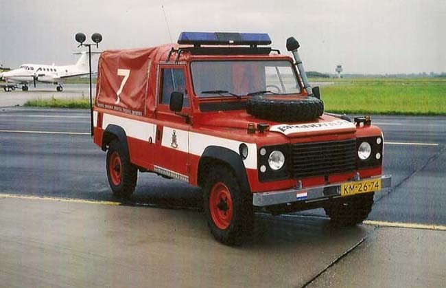 Fire Engines Photos - Land Rover Defender Dutch Navy