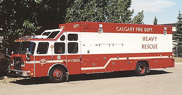 Fire Engines Photos - Calgary, Alberta Canada - Heavy Rescue 9