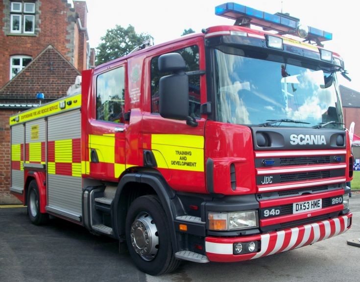 Staffs Fire & Rescue Training School Scania