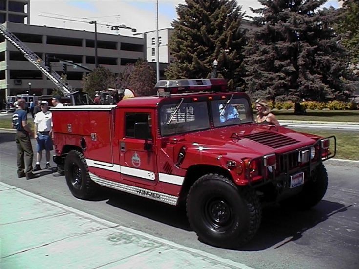 Fire Engines Photos - Hummer Brush Fire Truck front