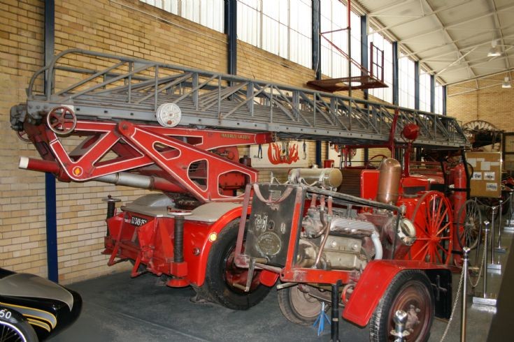 Fire Engines Photos - Magirus Turntable Ladder in museum