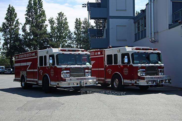 Engine 2 and Engine 3 Richmond Fire recue Canada