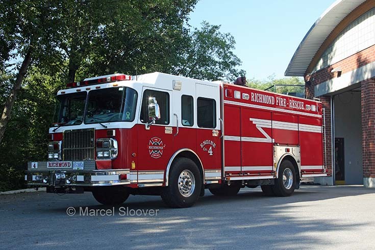 Engine 4 Richmond Fire dept BC Canada
