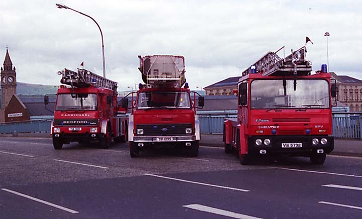 Belfast Fire Brigade Aerials 1988
