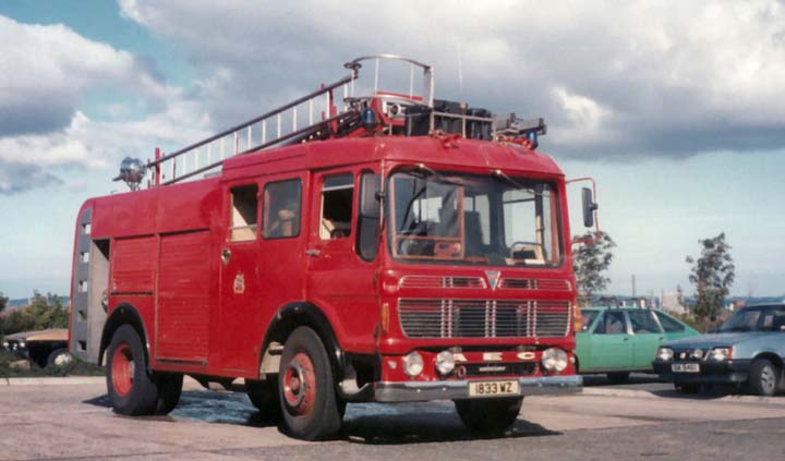 Fire Engines Photos - AEC Mercury Pump Escape Springfield Belfast 1984
