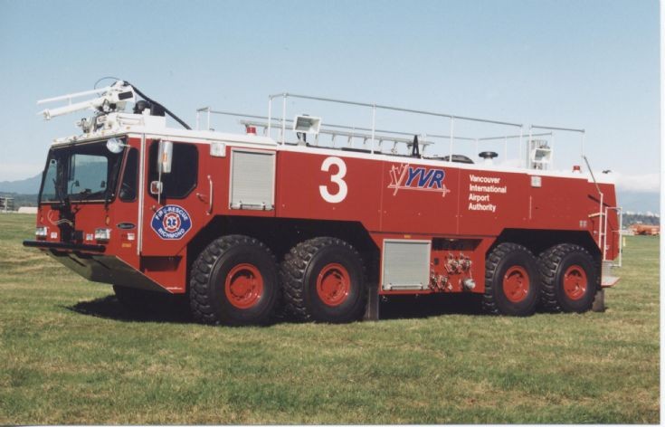 Fire Engines Photos - YVR Red 3 crashtender