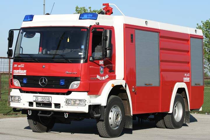 Fire Engines Photos - Fire engine Fire brigade Mala Mlaka Croatia