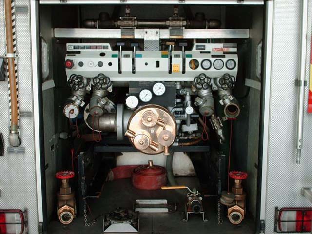Fire Engines Photos - Pump bay