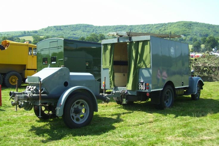Fire Engines Photos - 1942 Austin K2 ATV and Dennis TrP.