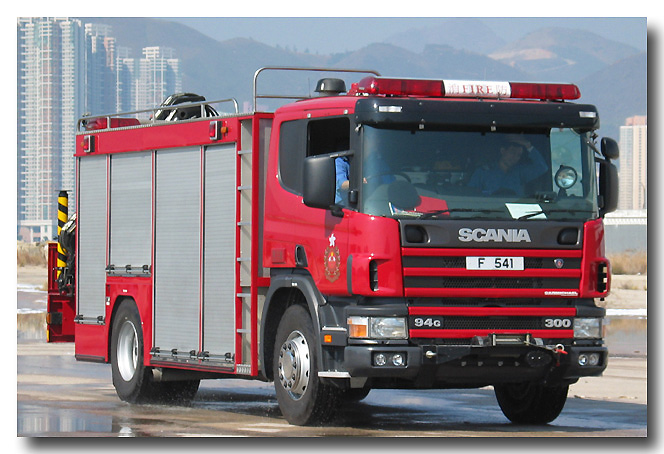 Fire Engines Photos - F541 New Rescue Tender hong kong